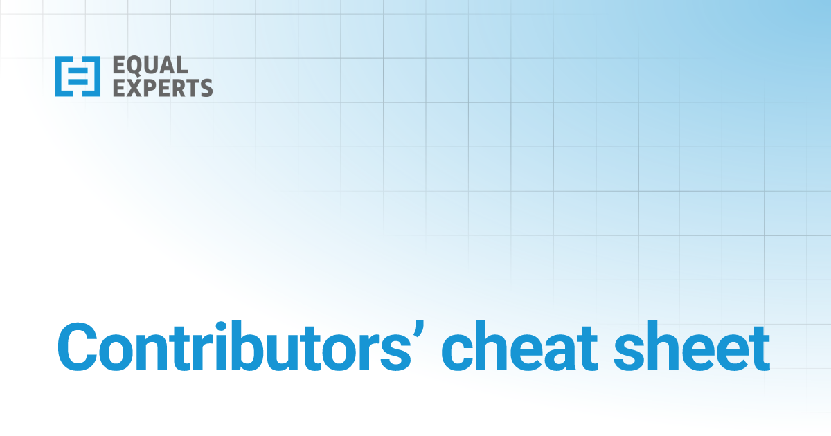 Contributors’ cheat sheet | Inception Playbook